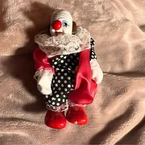 Vintage | Accents | Vintage Ornamental Red And Blue Ceramic Clown ...